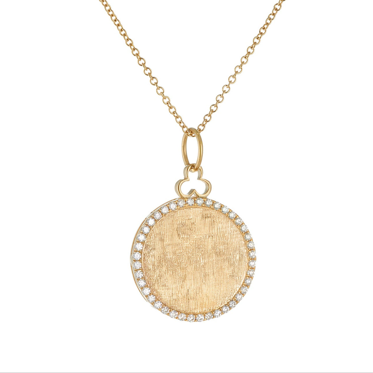 Classic 'Disc' Charm Pendant in 18k Gold | Diamonds – Devon Woodhill ...