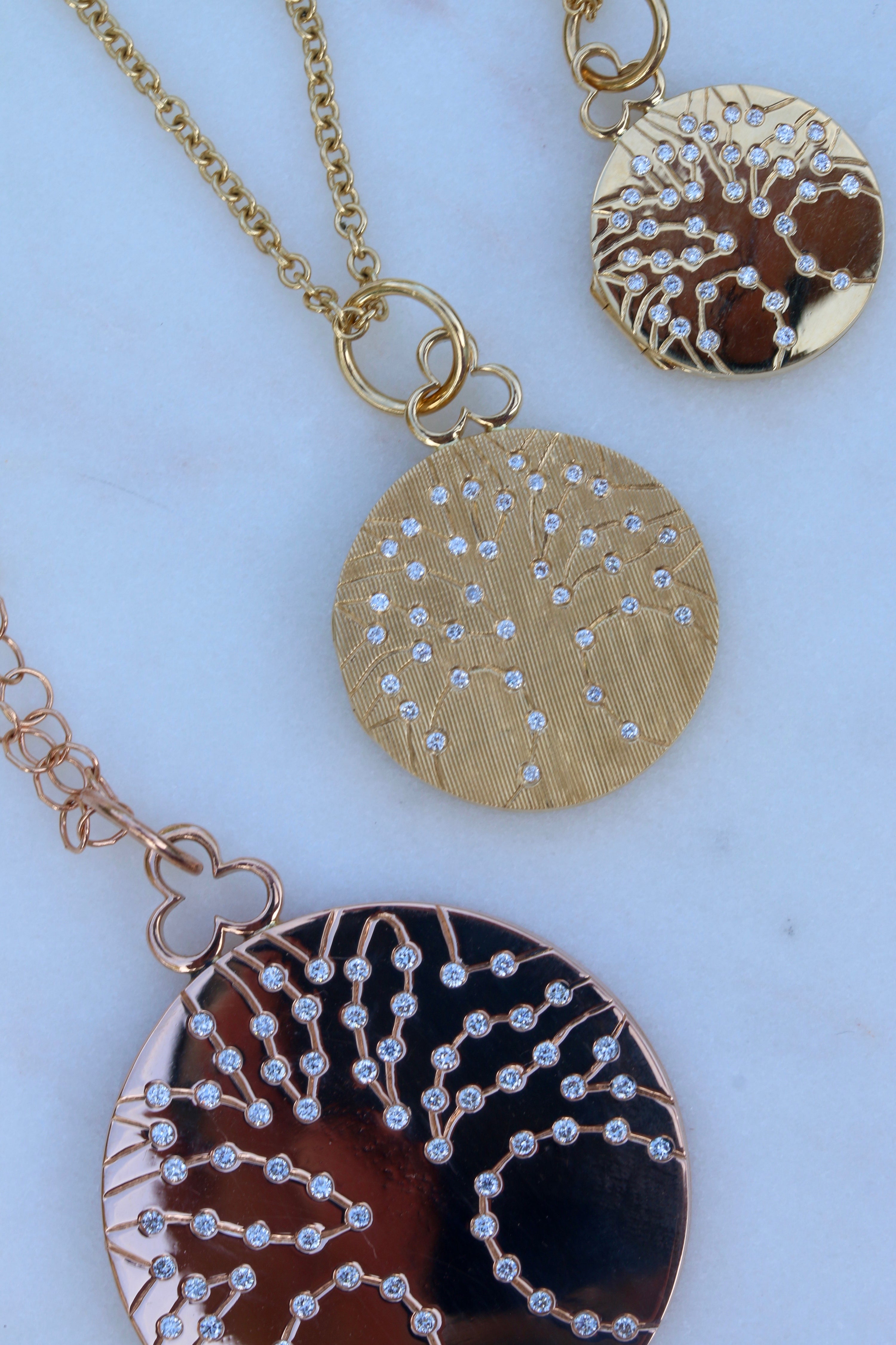 Classic 'Tree of Life' Locket Necklace in 18k Gold – Devon Woodhill ...